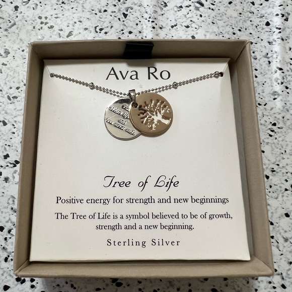 Jewelry | Ava Ro Brand Stirling Silver Beautiful Necklace New In ...
